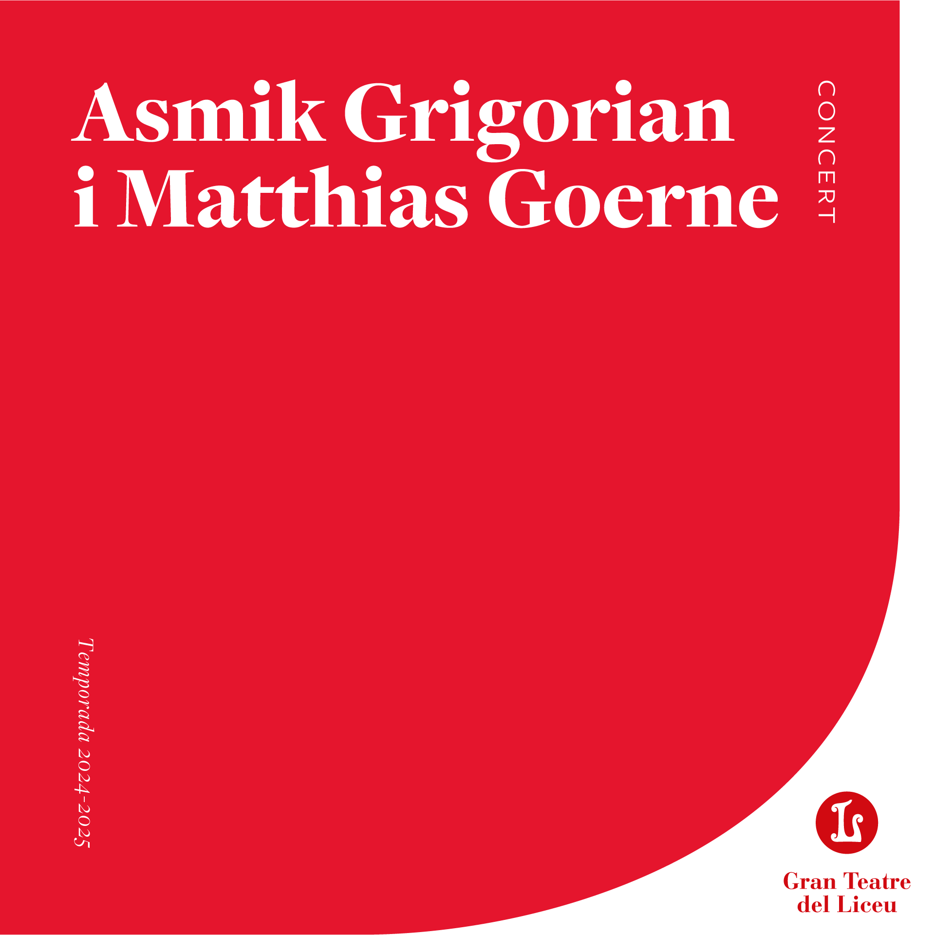 Concierto Asmik Grigorian y Matthias Goerne | Gran Teatre del Liceu